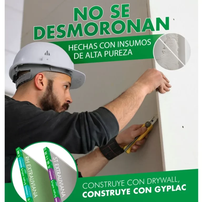 Placa de Yeso ST (Drywall) 1/2″ x 1.22 x 2.44 mt – Gyplac